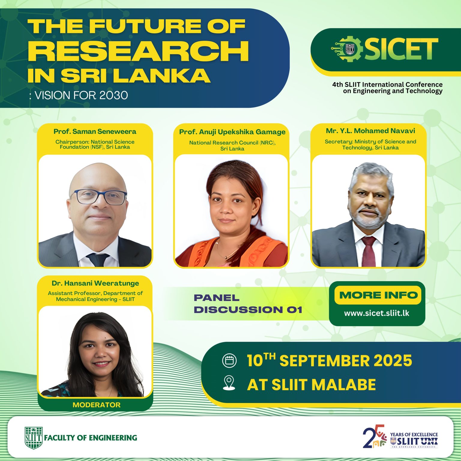 Panel Discussion - SICET 2025 – SLIIT International Conference on ...
