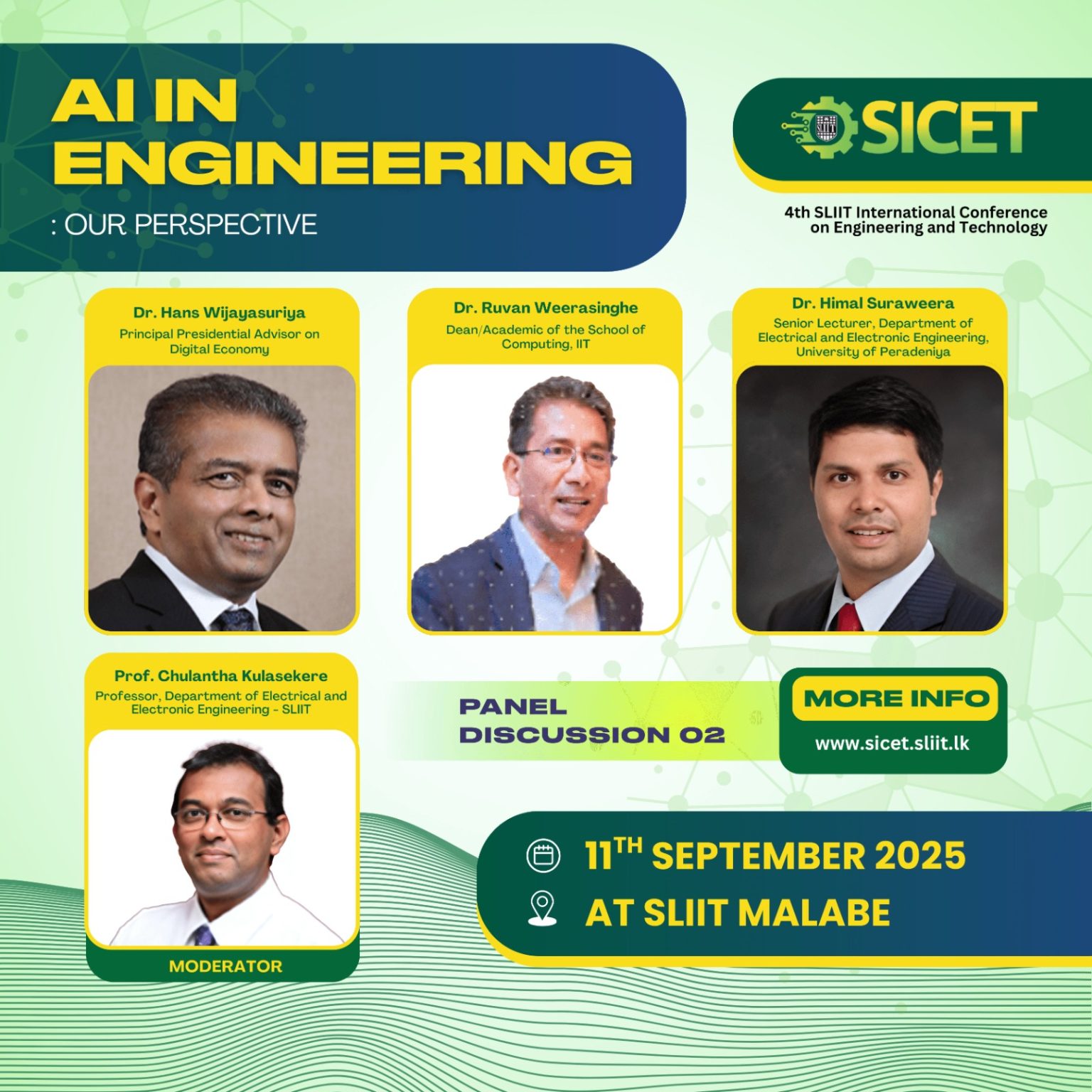 Panel Discussion - SICET 2025 – SLIIT International Conference on ...